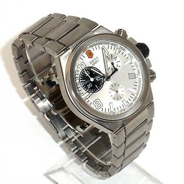 VICTORINOX SWISS ARMY MEN'S $495 TITANIUM CHRONOGRAPH/DATE WATCH CONVOY ...