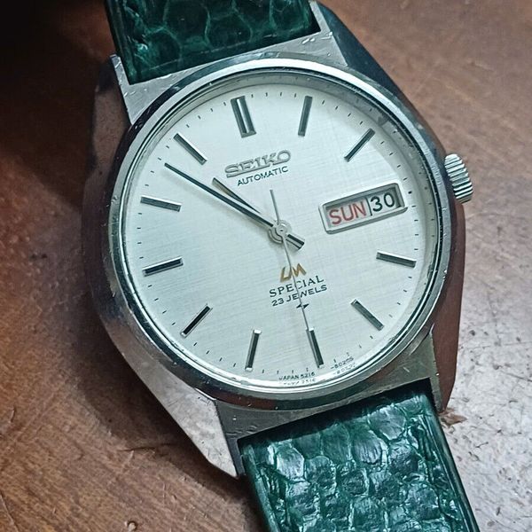 Seiko LM Special 5216-8020 23J Silver Linen Dial (1357) | WatchCharts ...