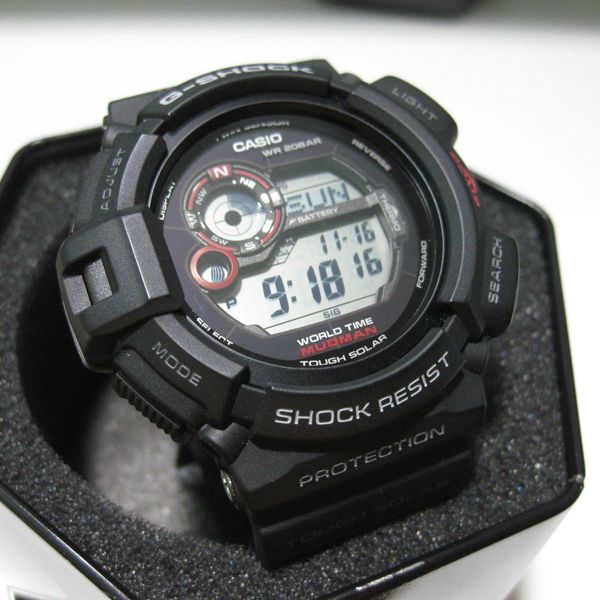Casio G-Shock G-9300-1 Watch Mudman Tough Solar Black - G9300 NEW ...