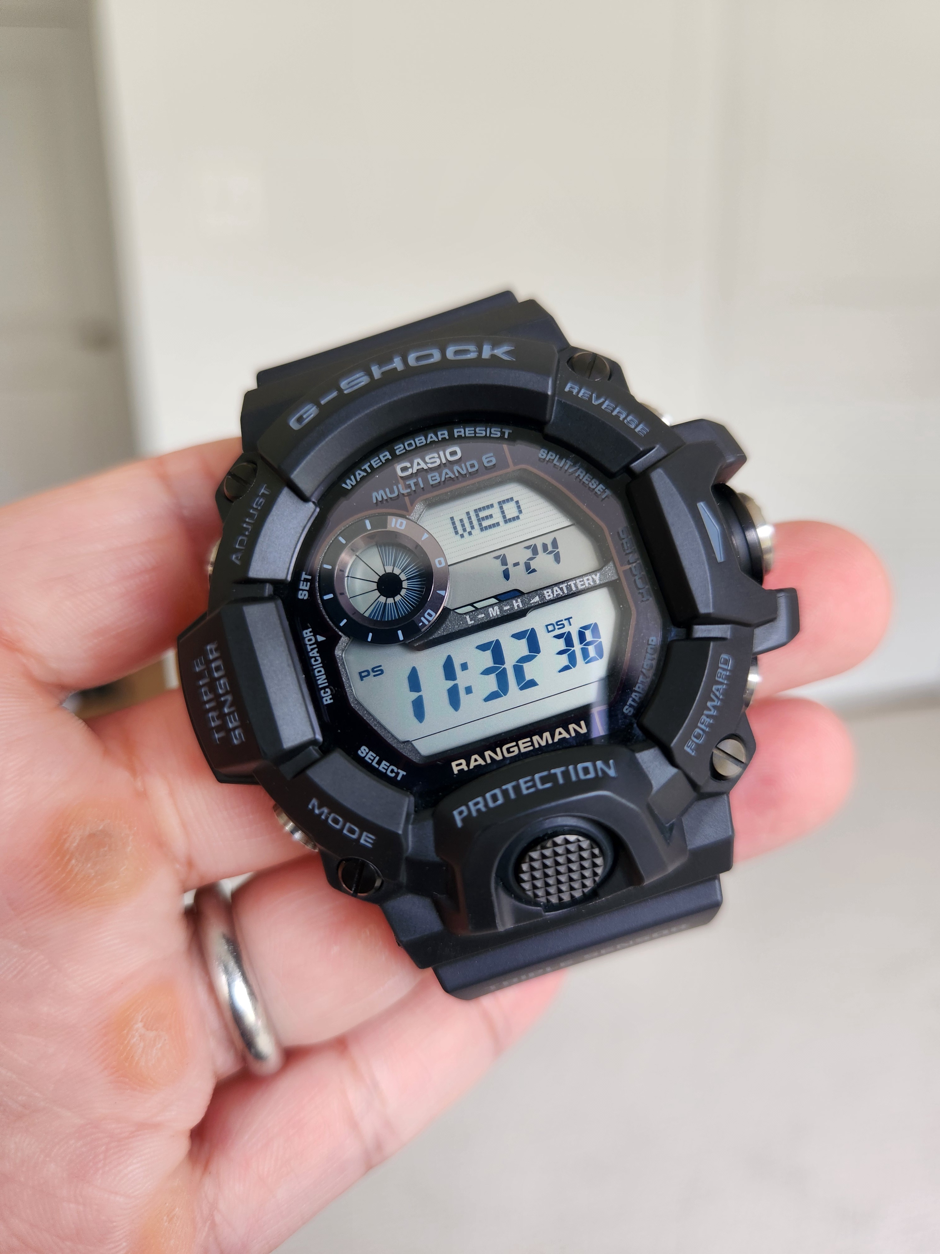 [WTS] Casio G-Shock Rangeman GW-9400 Blacked Out Positive Display Mod | WatchCharts Marketplace