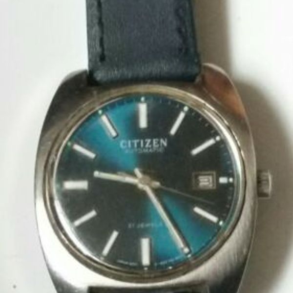Vintage Citizen automatic 21 jewels gents watch blue faced 72-6290 ...