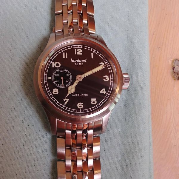 Hanhart Pioneer Preventor-9 Automatic 40mm on Bracelet | WatchCharts ...