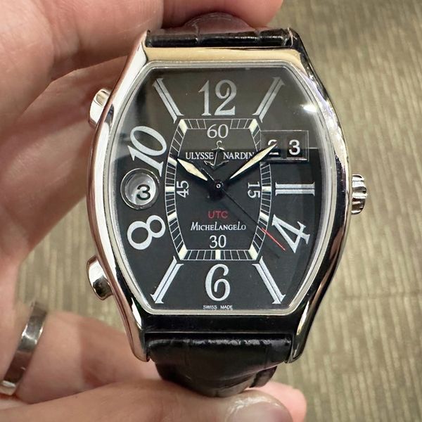 Mint Ulysse Nardin UN Michelangelo UTC Black Watch And Box Only ...