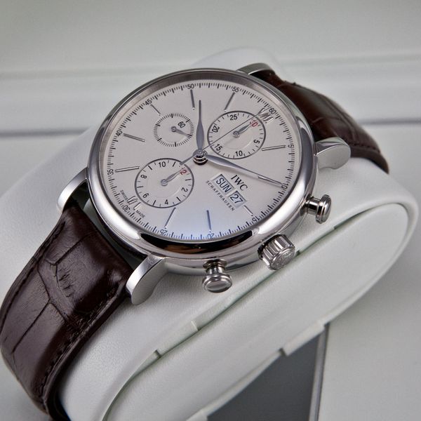 FS: IWC Portofino Chronograph 42mm Silver Dial - IW391007 SOLD ...