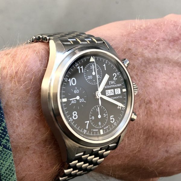 SOLD IWC 3706 Flieger t-dial full set with bracelet | WatchCharts ...