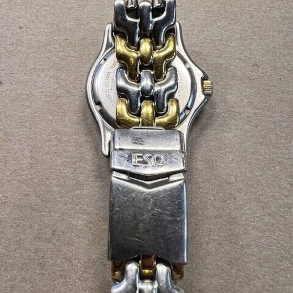 Authentic Vintage ESQ (by Movado) Men's Two-Tone Dive Watch ...