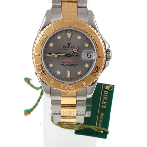 FS: Rolex Two Tone Midsize Yachtmaster With Steel Dial Model#168623 ...