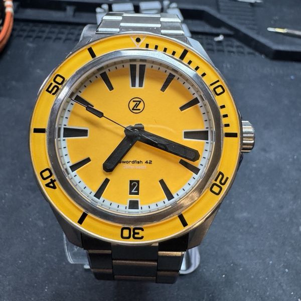 Zelos Swordfish Ember Orange 42mm Automatic Watch | WatchCharts Marketplace