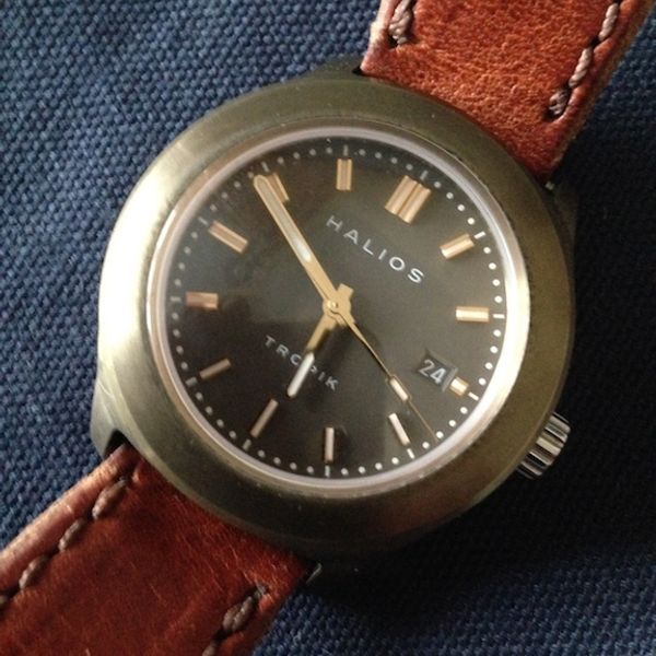 Halios Tropik B diver brown dial #29/100 $635 | WatchCharts Marketplace