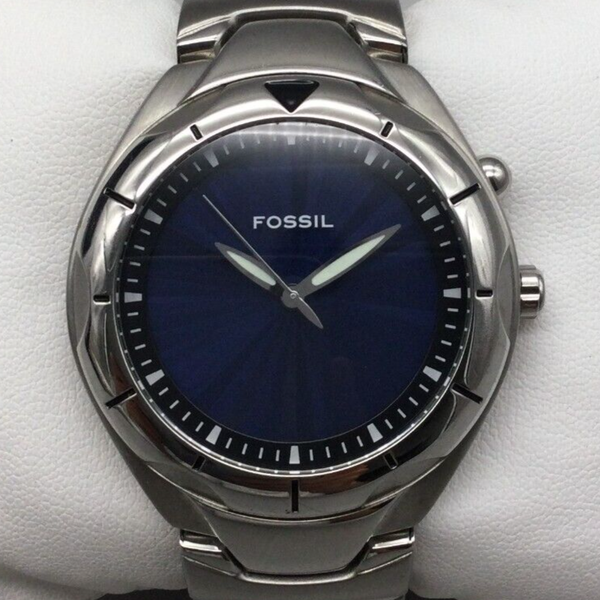 Fossil Blue Kaleido Watch Men 40mm Silver Tone Blue Green Dial New ...