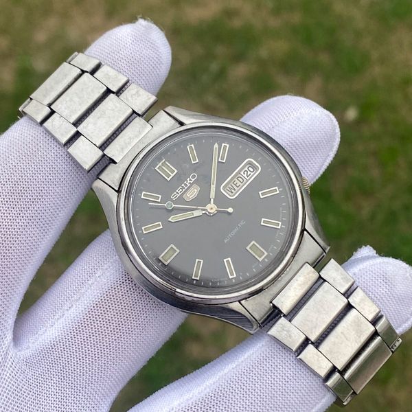 Vintage Seiko 5 Automatic Beautiful Dial Japan Made Men Watch 6309-8230 | WatchCharts Marketplace