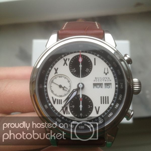 Bulova Accutron 63C010 Mens Gemini Automatic Chronograph Watch Valjoux ...
