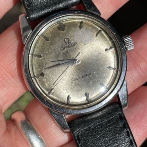 Vintage Omega Seamaster Stainless Steel Bumpermatic Movement Men Watch ...