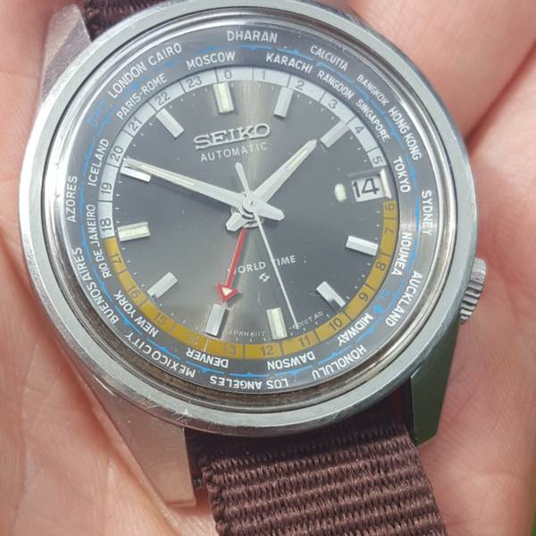 SOLD Seiko World Time 6117-6010 | WatchCharts Marketplace