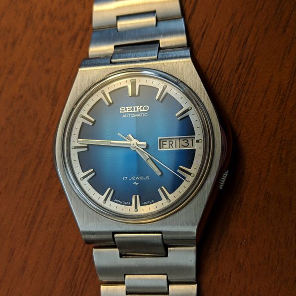 [WTS] Seiko Vintage 70s Blue sunburst automatic | WatchCharts Marketplace
