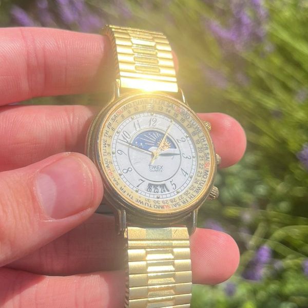 [WTS] Vintage Timex Moon Phase Perpetual Calendar | WatchCharts Marketplace