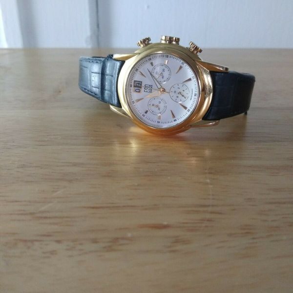 ESQ Swiss Men's Gold Tone Swiss Quartz Watch E5299 | WatchCharts ...