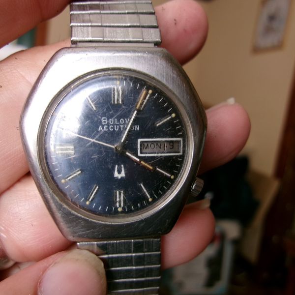 Vintage BULOVA N3 ACCUTRON Men's Wristwatch with Day Date for repairs ...
