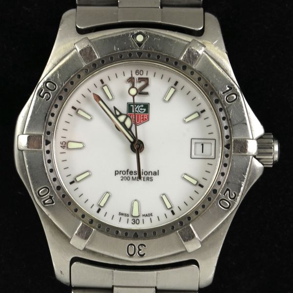 Men's TAG Heuer Professional 200 meter 37 mm Stainless Steel Watch ...