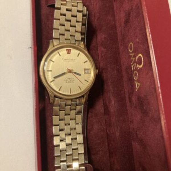 Omega Electronic f300Hz Constellation Chronometer Gold Menâ s Watch ...