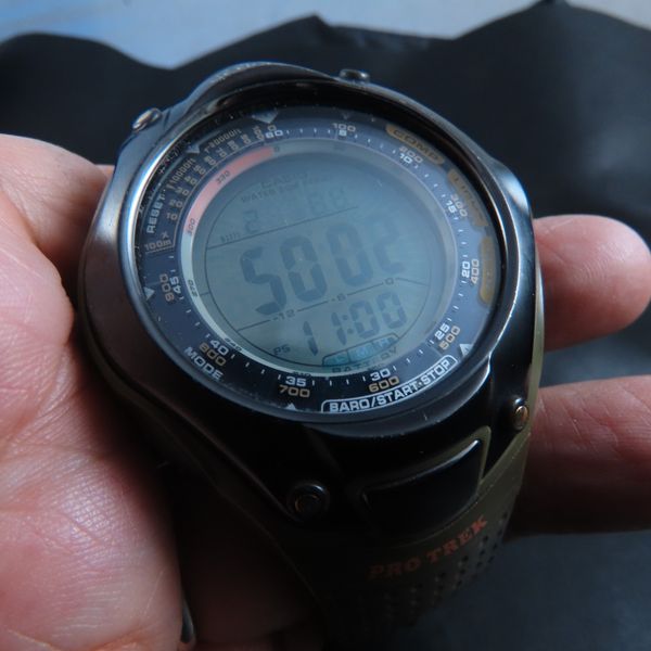 PRG-70 Casio Triple Sensor Compass Light LCD Quartz Men Watch | WatchCharts Marketplace