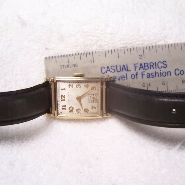 VINTAGE HAMILTON EATON 17 JEWEL 10K GOLD FILLED MANS W/WATCH 1950S | WatchCharts Marketplace