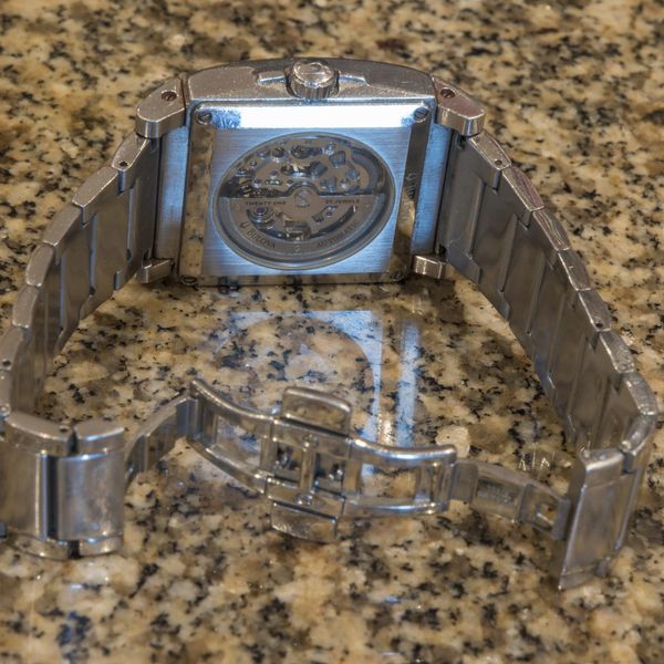 Bulova 96A107 Silver Men's Skeleton Watch - Read Description ...