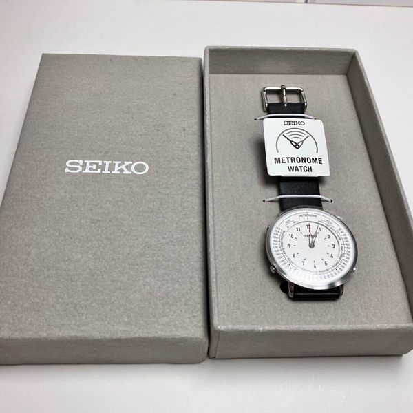SEIKO Metronome Watch Standard Line Color Monotone SMW006A -New from JP ...