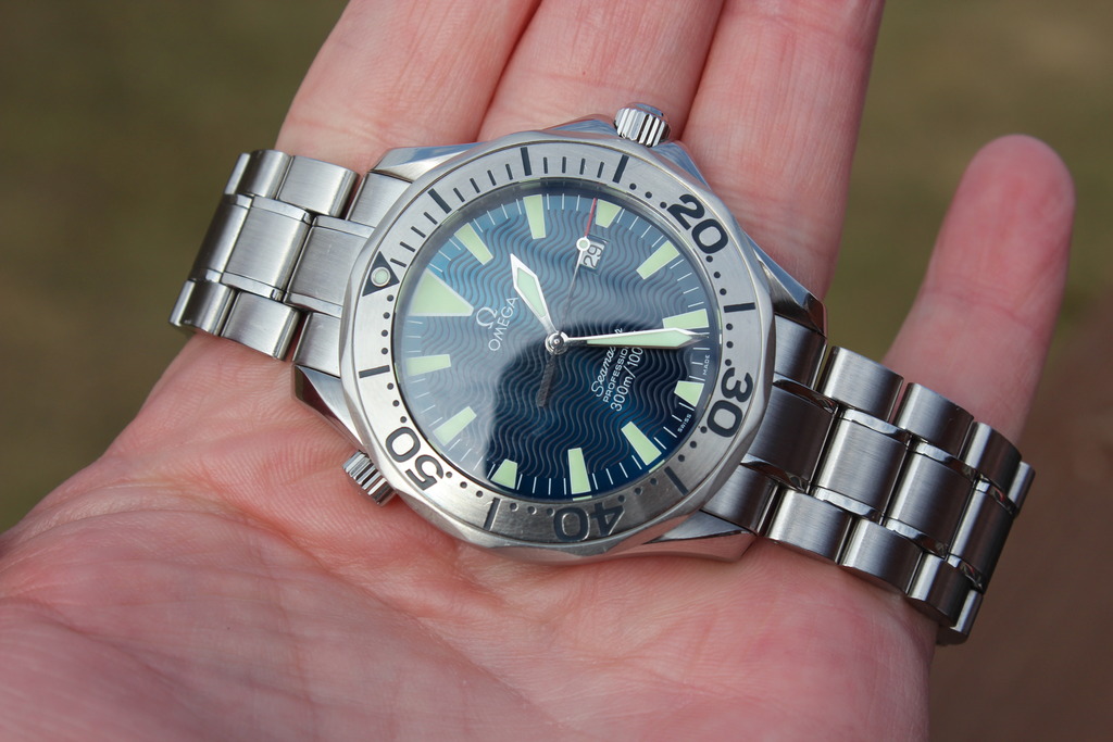 SOLD Omega Seamaster Pro 300 SMP 2265.80 Electric Blue Sword Hands Full ...
