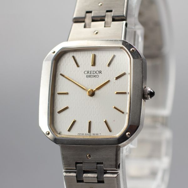 1990 Vintage Seiko 8420-5030 CREDOR Quartz Women's Watch JAPAN New ...