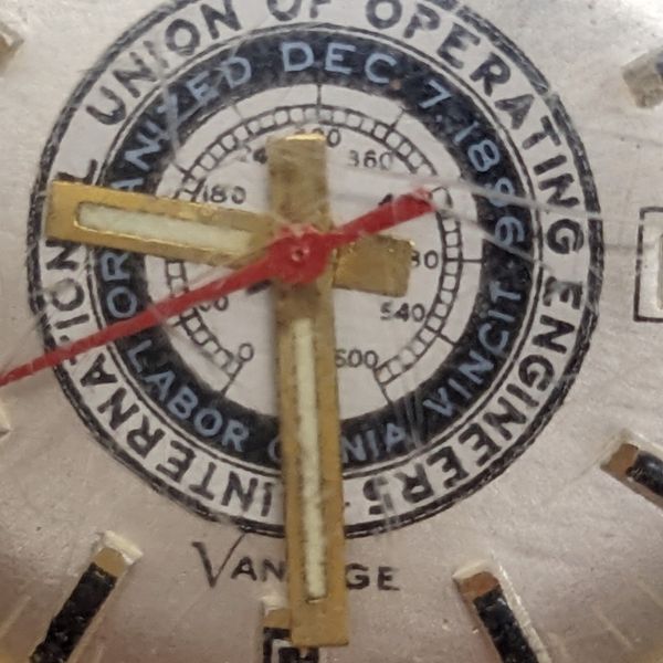 Vintage VANTAGE By Hamilton "ENGINEER'S" Automatic Watch As Is ...