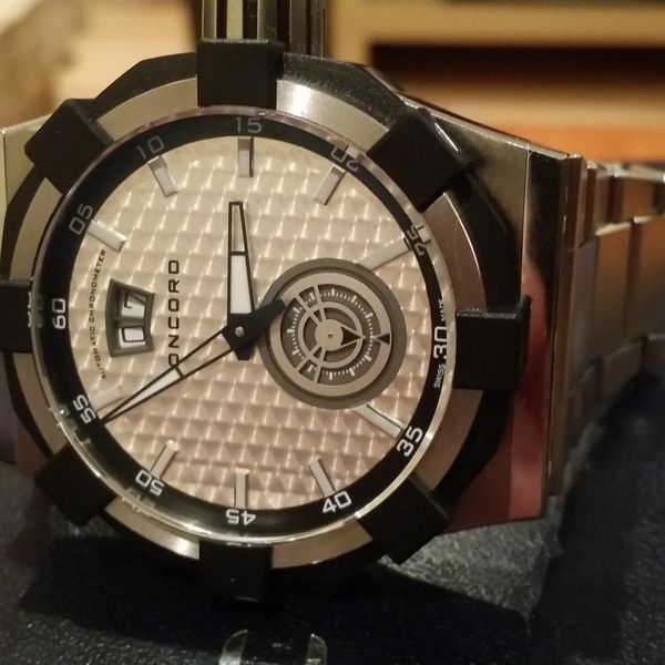 Concord C1 BIG DATE silver perlage with bracelet | WatchCharts Marketplace