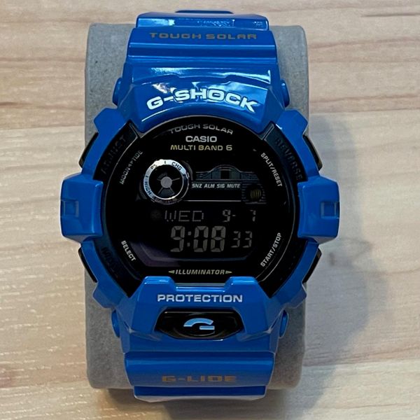 [WTS] Casio G-Shock GWX-8900D-2 Blue Negative Display Tide Graph Tough ...