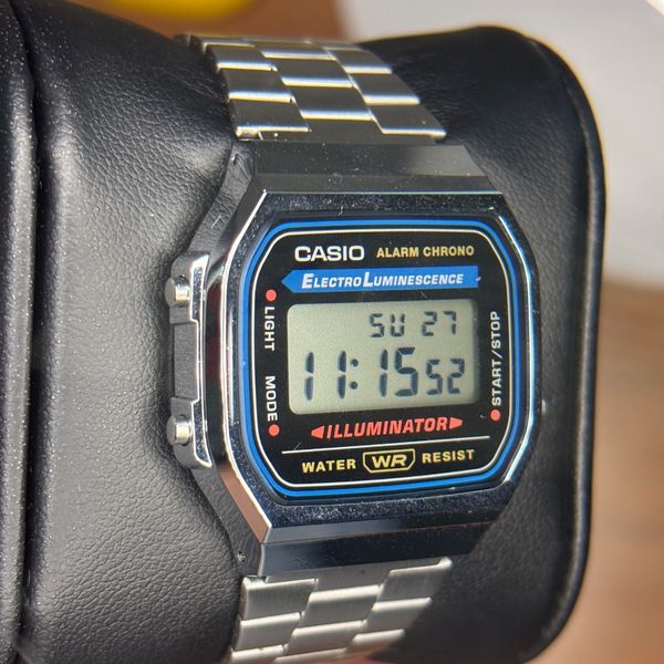 VTG Casio A168 Digital Watch Electro Luminescence Illuminator Classic ...
