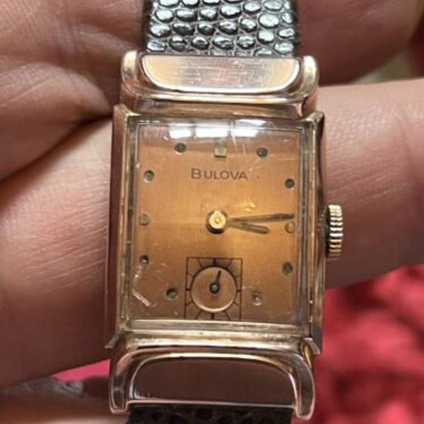 Vintage Bulova 14k Gold Filled Tank Watch . | WatchCharts Marketplace
