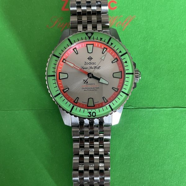 ZODIAC ZO3556 â Super Sea Wolf: Pro-Diverâ w/ Watermelon Color Scheme ...