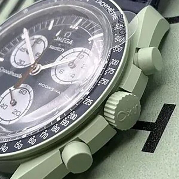 Omega X Swatch Speedmaster Watch MoonSwatch Mission on Earth with Box ...