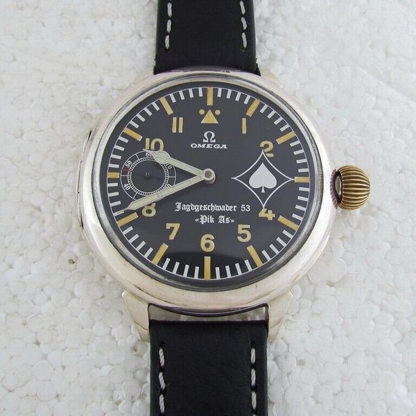 Omega Laco Aviator Pik As JG53 Luftwaffe Pilots WWII Vintage Swiss ...