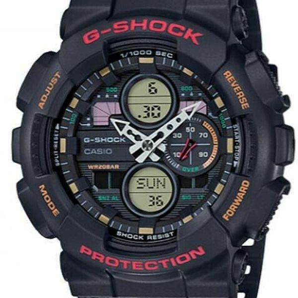 Casio G-Shock Men’s 90s Stereo Inspired Watch GA140-1A4, Analog/Digital ...