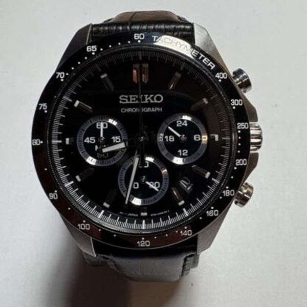 Seiko Spirit Men's Black Watch - SBTR021 | WatchCharts Marketplace