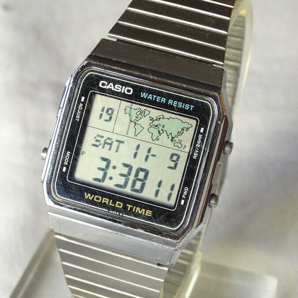 Casio World Time Digital Watch A-300U A300U Module 643 Japan – It Works ...