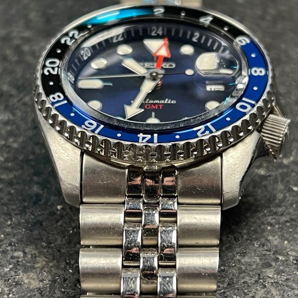 Seiko 4R34-00A0 Blue Dial Stainless Steel 43mm Automatic Wristwatch ...