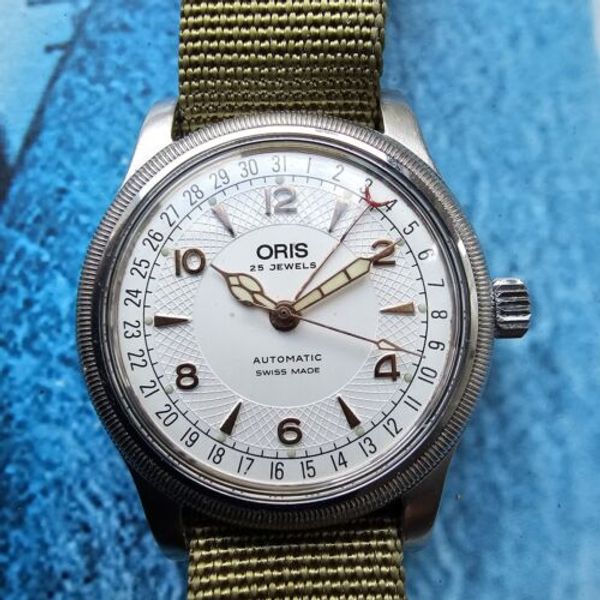 Vintage Oris Pointer Date Big Crown Automatic Men's Watch Ref 7543 | WatchCharts Marketplace