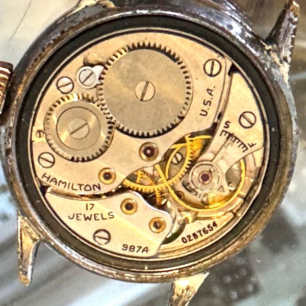 WW2 Hamilton 987a all Original Working untouched military issue watch ...