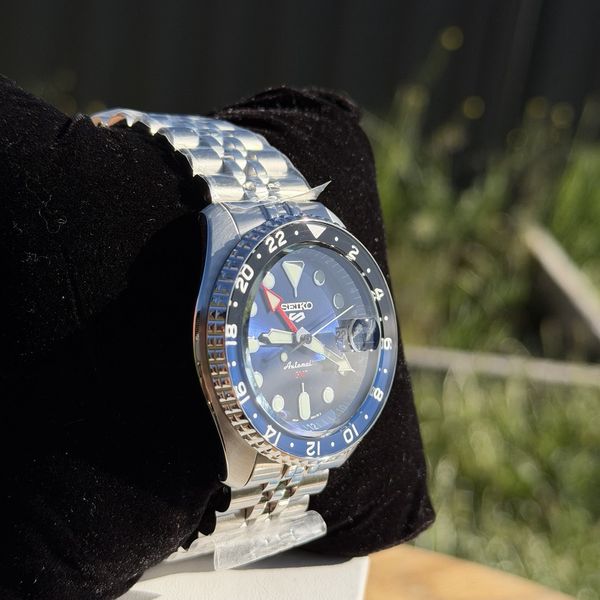 Seiko 5 Sports Automatic GMT Watch in Blue Dial SSK003K- Brand New ...