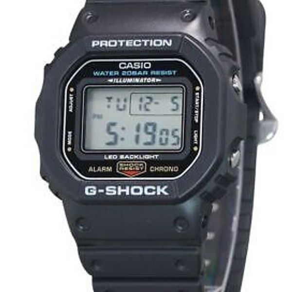 Casio G-Shock Digital Resin Strap Quartz DW-5600UE-1 200M Men's Watch ...