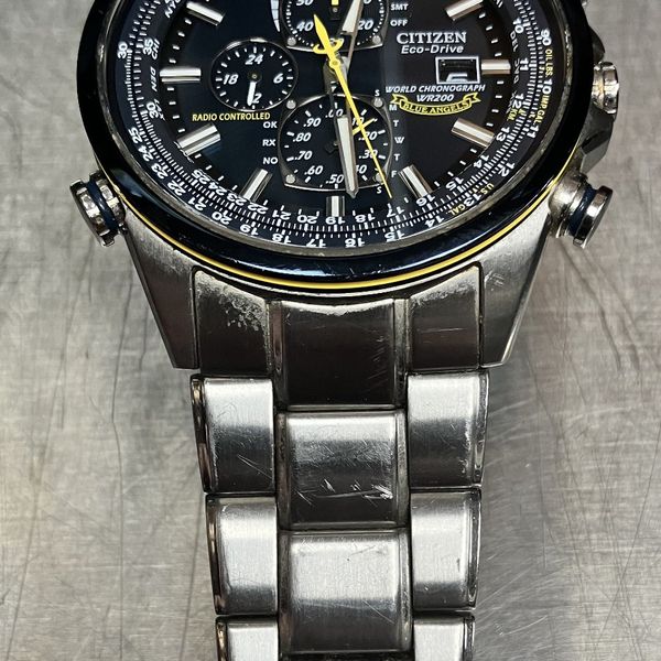 Citizen Eco-Drive Blue Angel Watch, World Chronograph, WR200, Pre-Owned ...