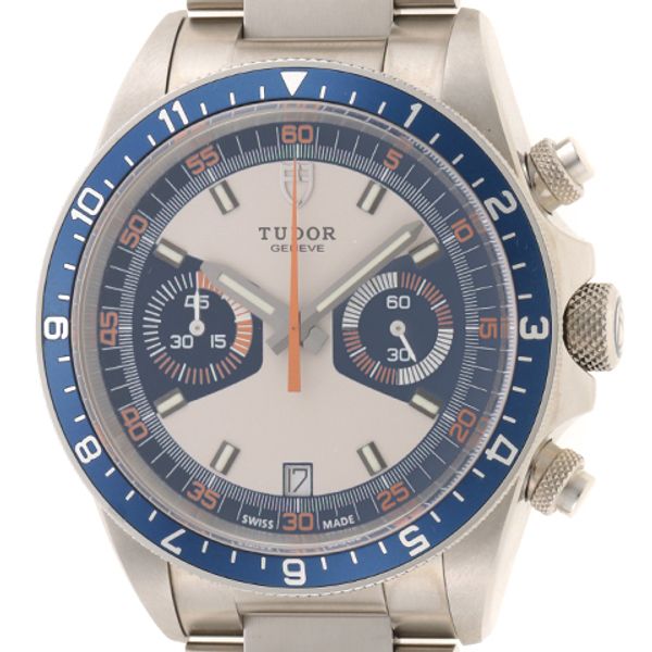 TUDOR Tudor Men's Automatic Heritage Chronograph 70330B White Blue Dial ...