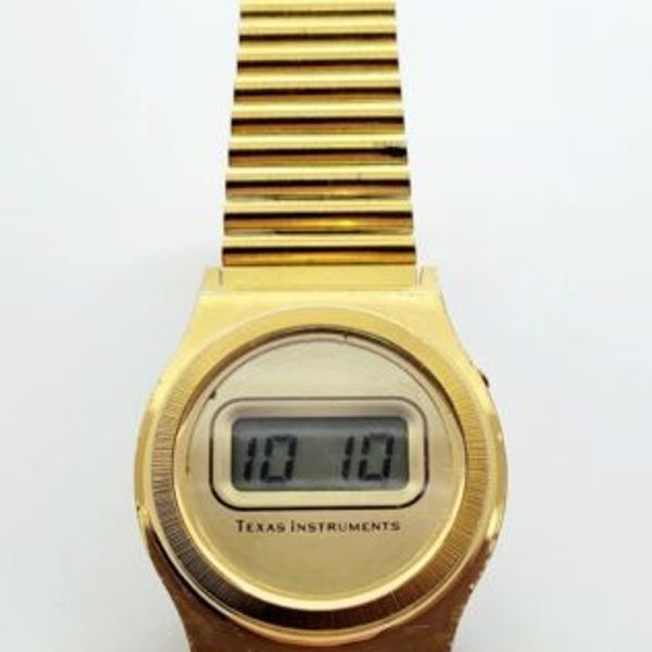 Vintage 1970's Texas Instruments TI3H Digital LCD Quartz Watch ...