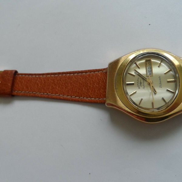 Vintage Rotary Automatic 21 Jewels Swiss Made Men's Watch ...